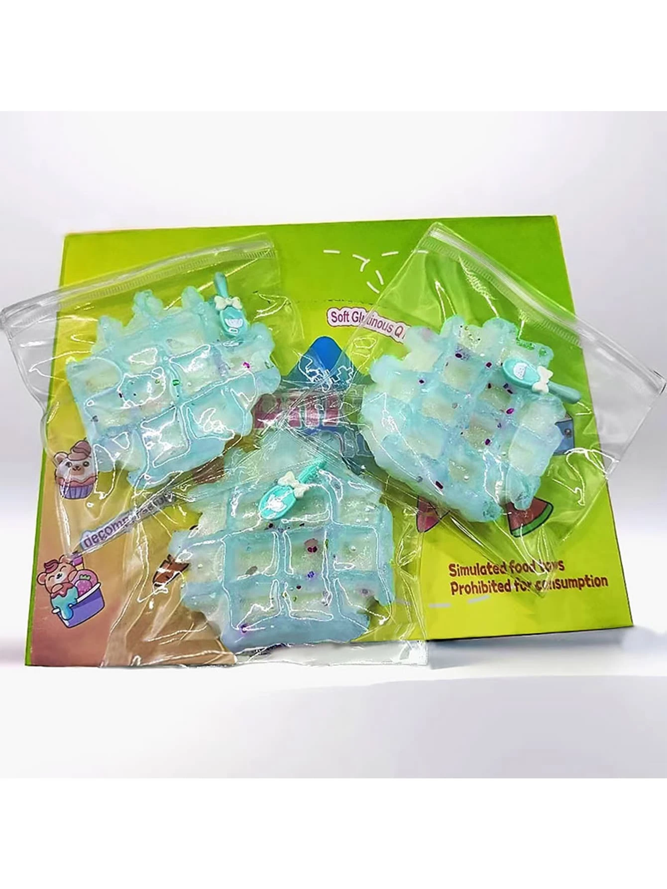 Cute Blue Sea Salt Squishy Stress Relief Toy Featuring Cat Paws ...