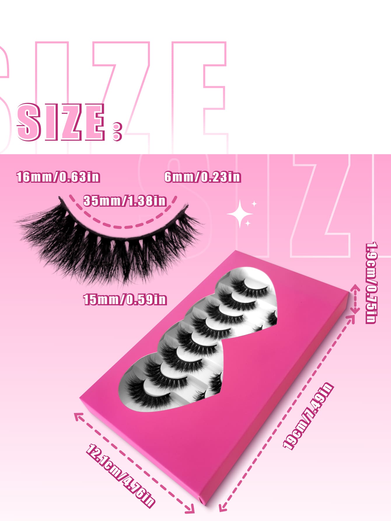 BTLLSSH 8 Pairs Of Lush, Voluminous, Extra Long 15mm 3D Cross-Linked ...