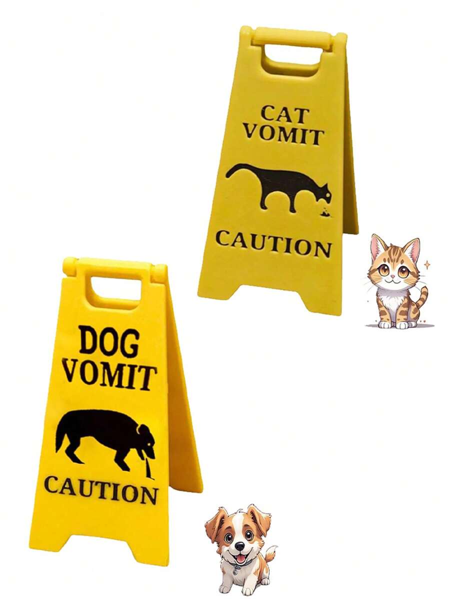Cat Puke Sign, Dog Puke Sign, Cat Warning Sign Decoration, Cat ...
