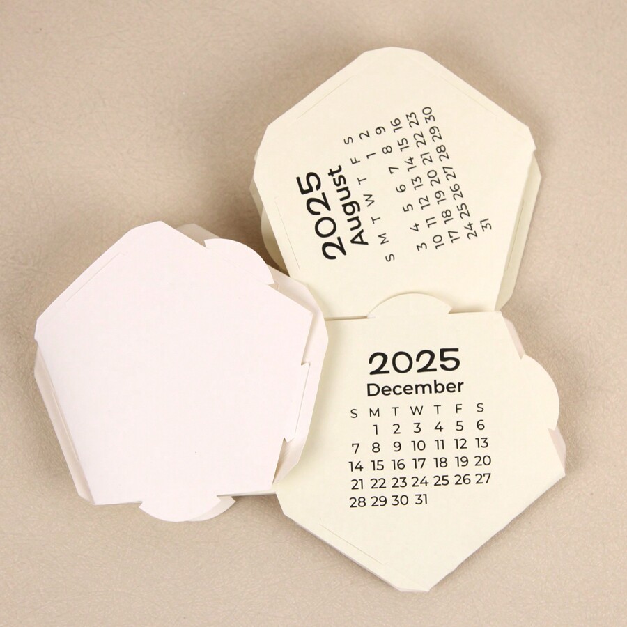 RIMEMO DIY 2025 Paper Folding Desk Calendar, Personal Desk Calendar DIY ...