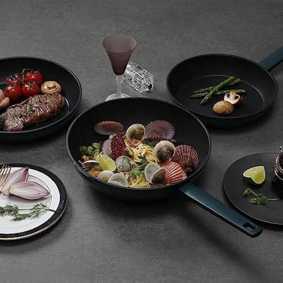 11 Inch Premium ILAG Professional S Coating Non Stick Pan Deep Green ...