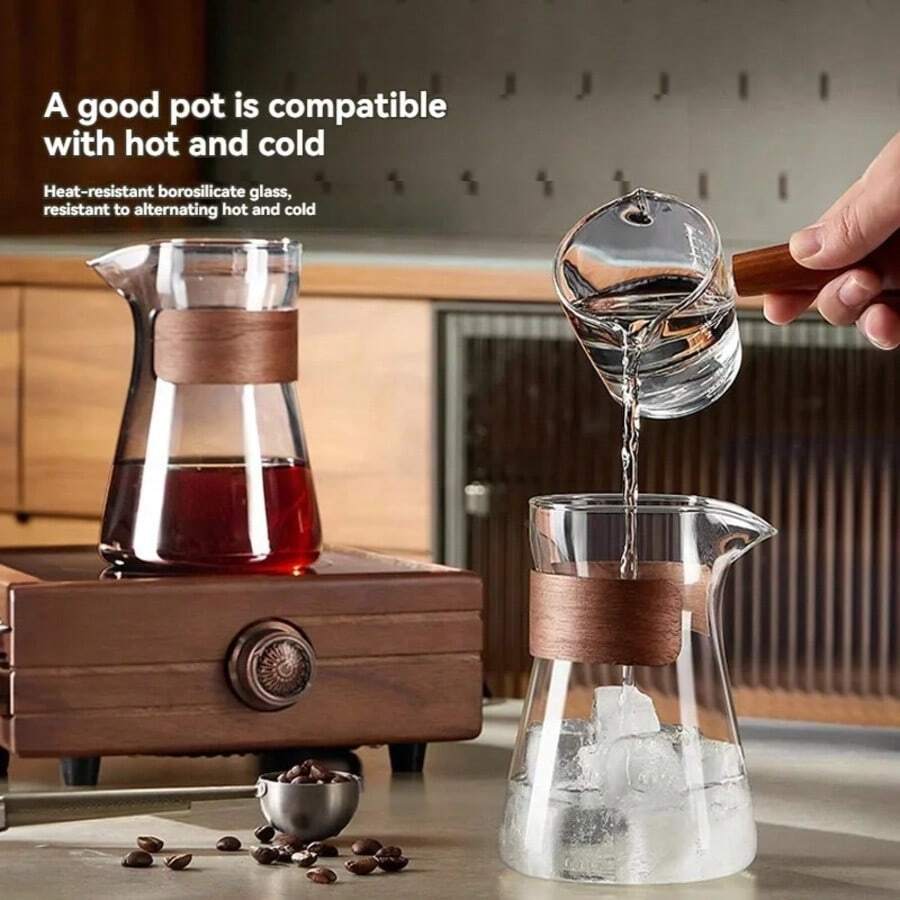 Borosilicate Glass Hand Drip Coffee Pot Carafe Share Pot Pour Over ...