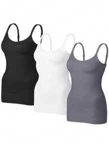 Womens Shapewear For Women Tummy Control Tank Top Body Shaper Seamless ...