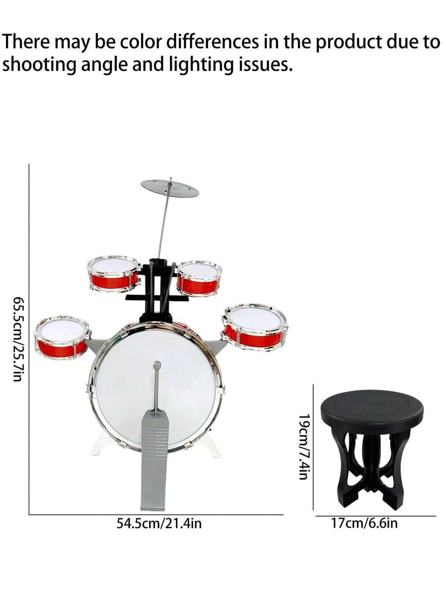 1 Set Beginner Drum Set Percussion Toys, Interactive Performance Stress ...