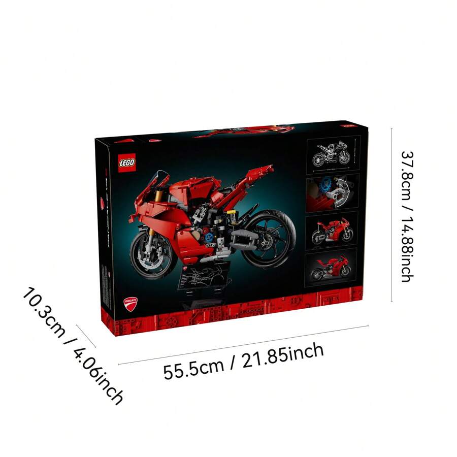 LEGO Technic 42202 Ducati Panigale V4 S Motorcycle Model Kit For Adults ...