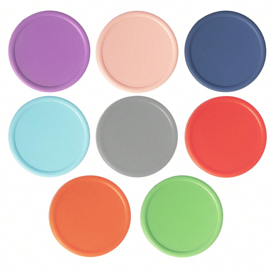 8pcs Plastic Mason Jar Lids, Dopamine Colored PP Lids, Water Cup ...