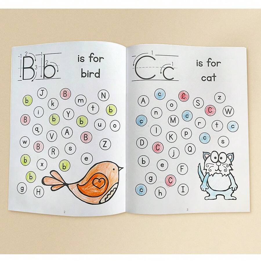 Lachilly 28 Pages Alphabet Workbook Early Educational English Learning ...