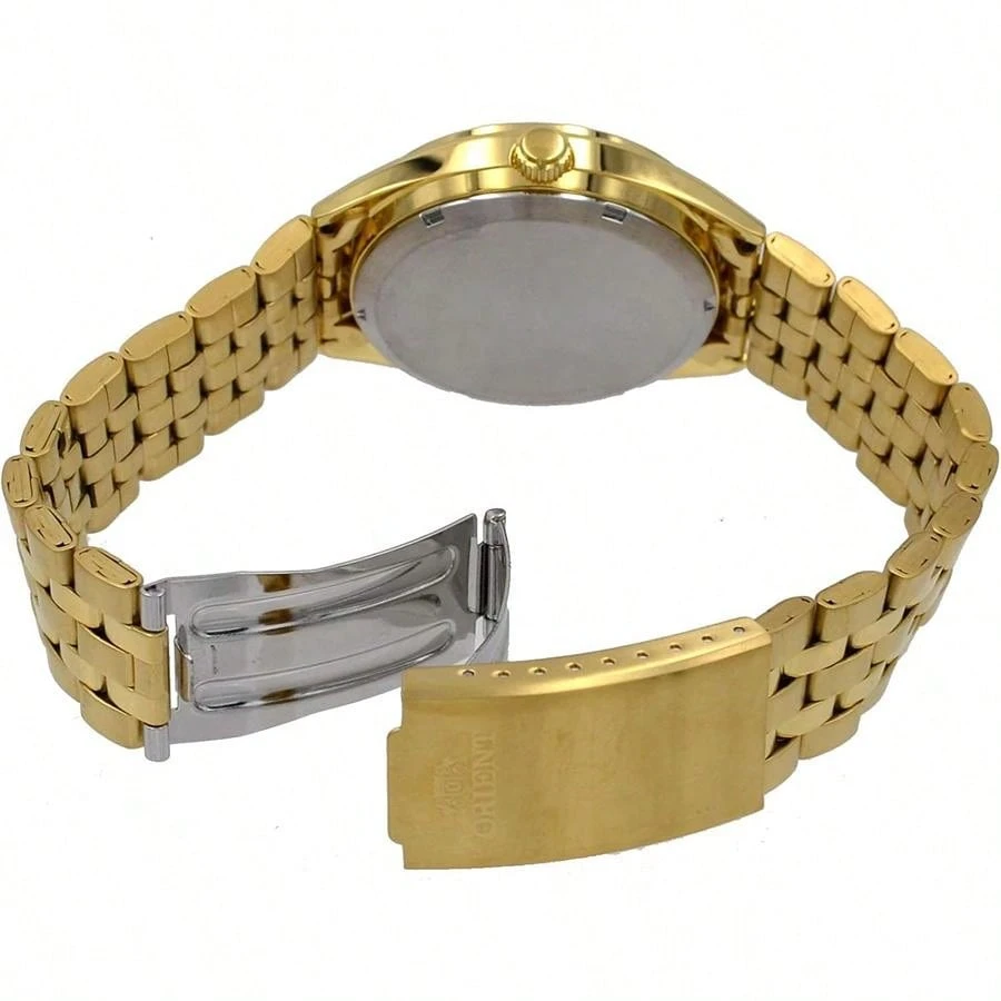 Orient Men's 3 Star Gold Tone Automatic Mechanical Watch Retro Business ...