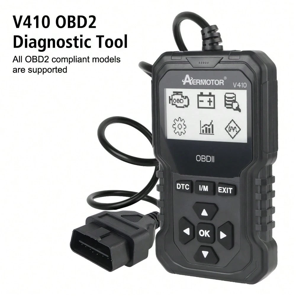 Herramienta de diagnóstico para automóviles lector de códigos OBD2, herramienta de escaneo V410 ...