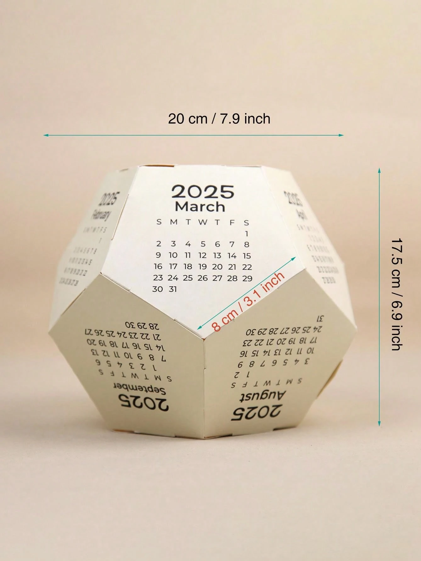 RIMEMO DIY 2025 Paper Folding Desk Calendar, Personal Desk Calendar DIY ...
