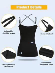 Womens Shapewear For Women Tummy Control Tank Top Body Shaper Seamless ...