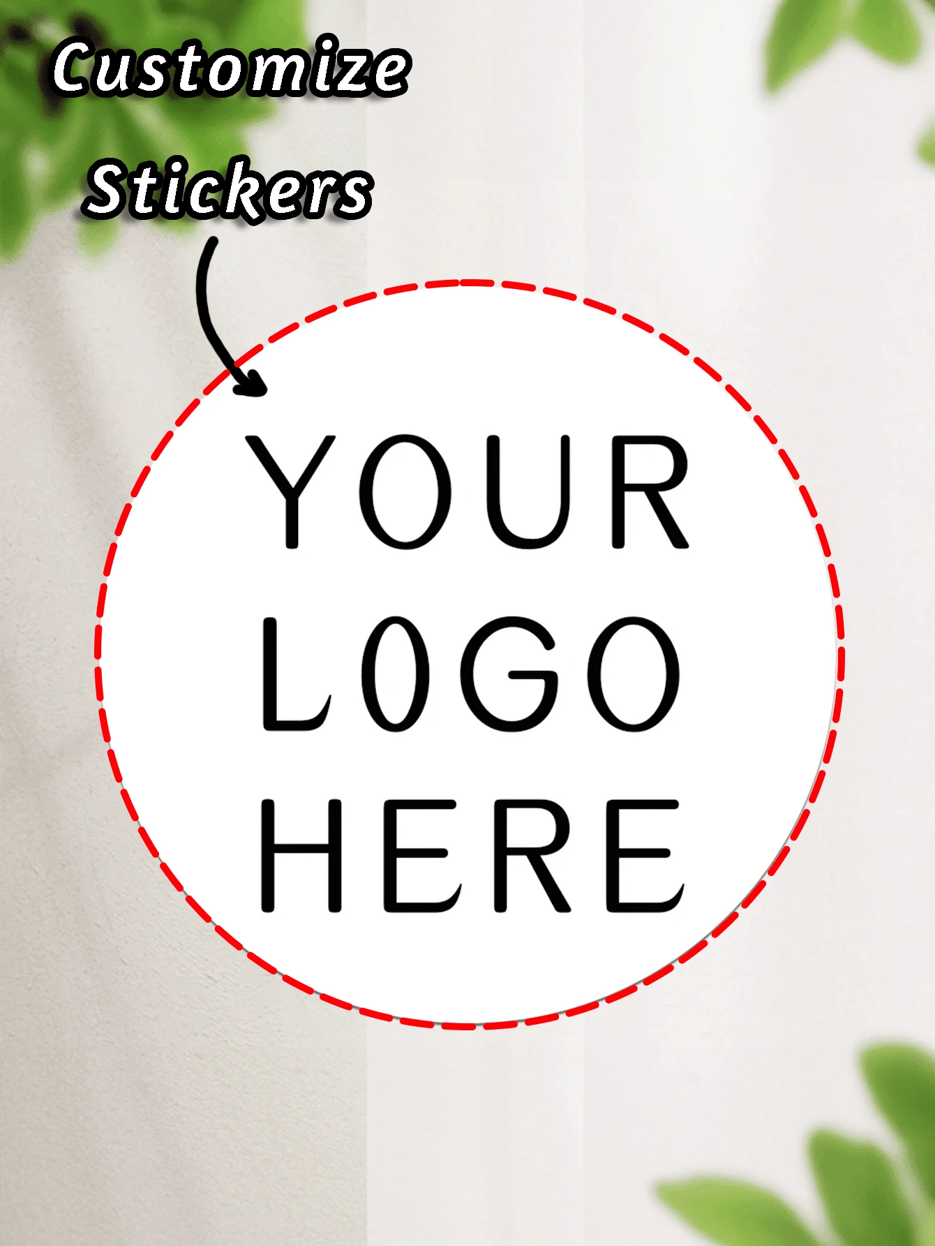 [Custom] 24-1000pcs 3cm/4cm/5cm/6cm/7cm/8cm Customized Sticker/Logo ...