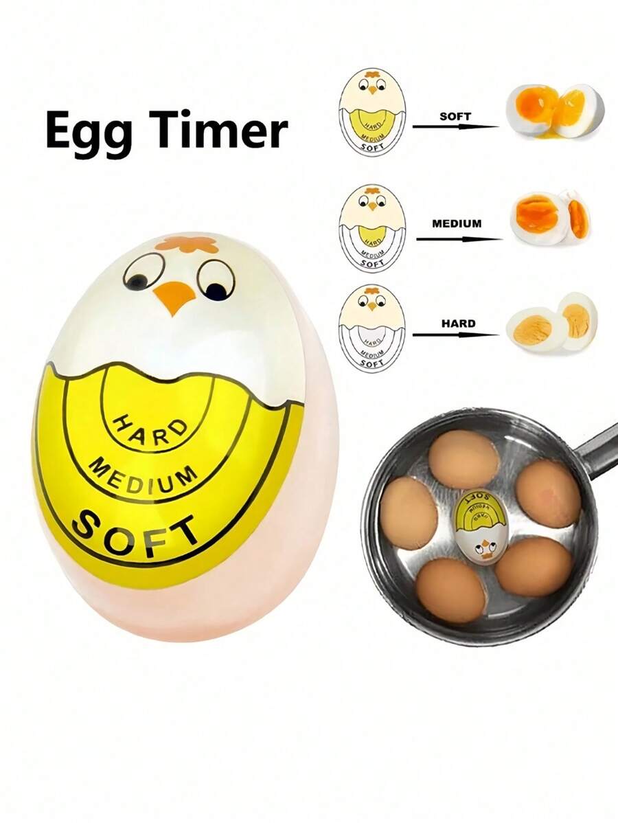 1pc Color Changing Egg Timer - Accurately Measure Hard And Soft Boiled ...