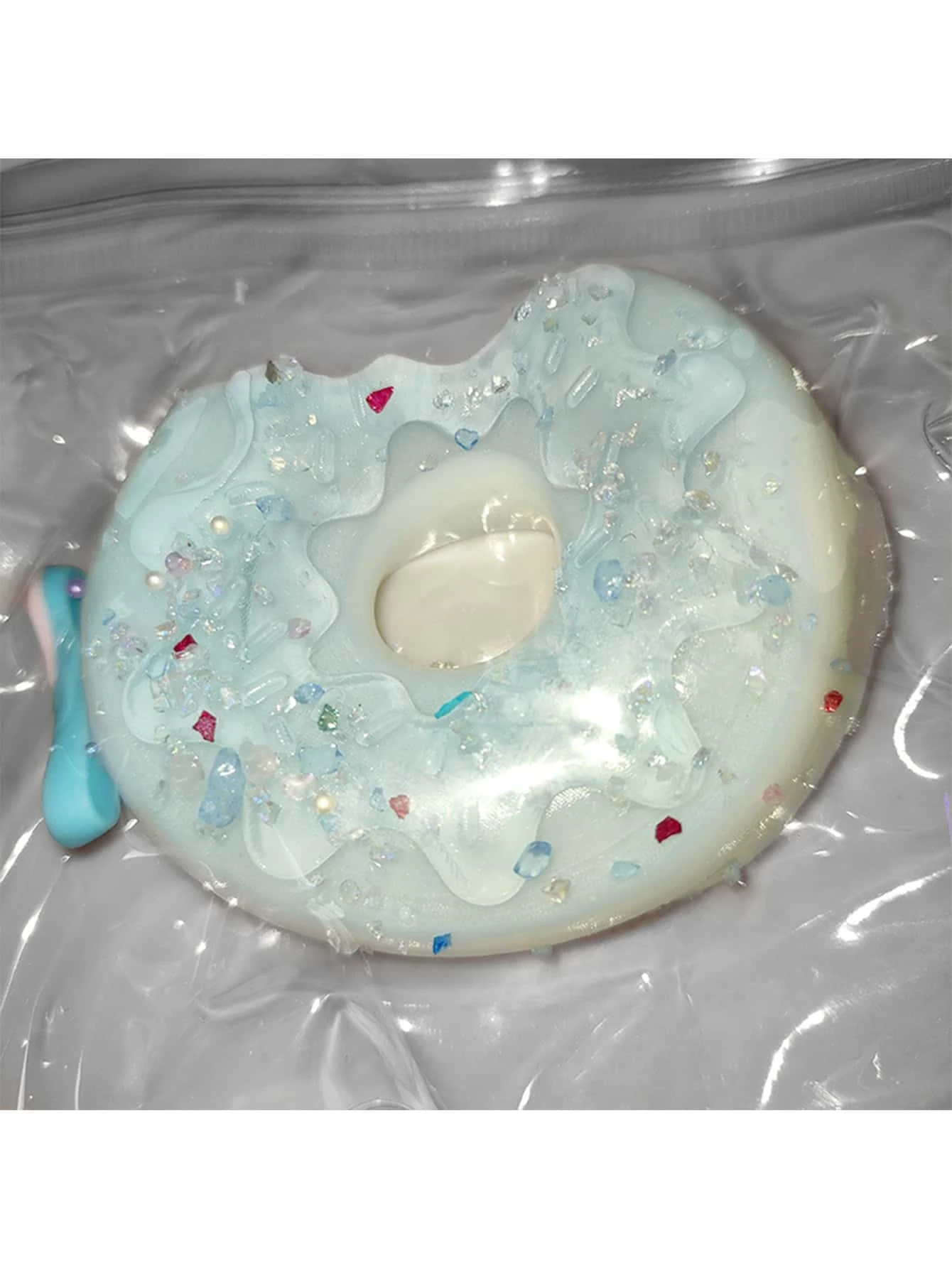 Cute Blue Sea Salt Squishy Stress Relief Toy Featuring Cat Paws ...