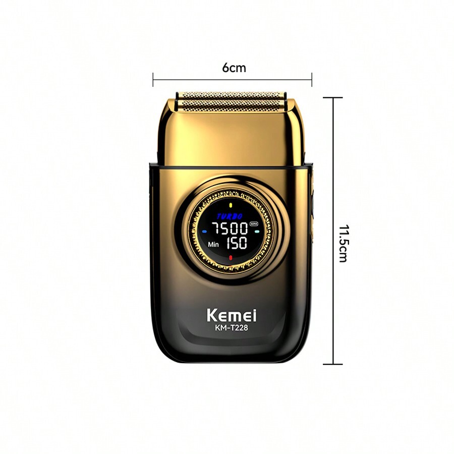 Kemei 1 Set Afeitadora eléctrica corporal UV Kemei KM-T228, con diseño de motor reciprocante ...