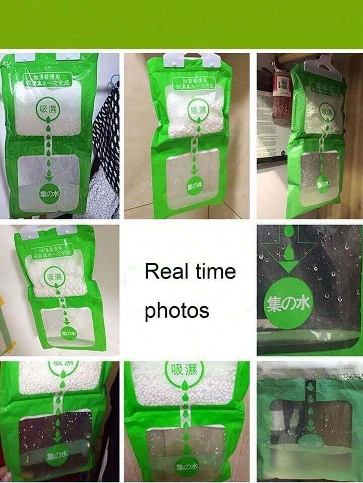 Home Moisture Absorbing Hanging Bag, Dehumidifying Desiccant Damp Proof ...