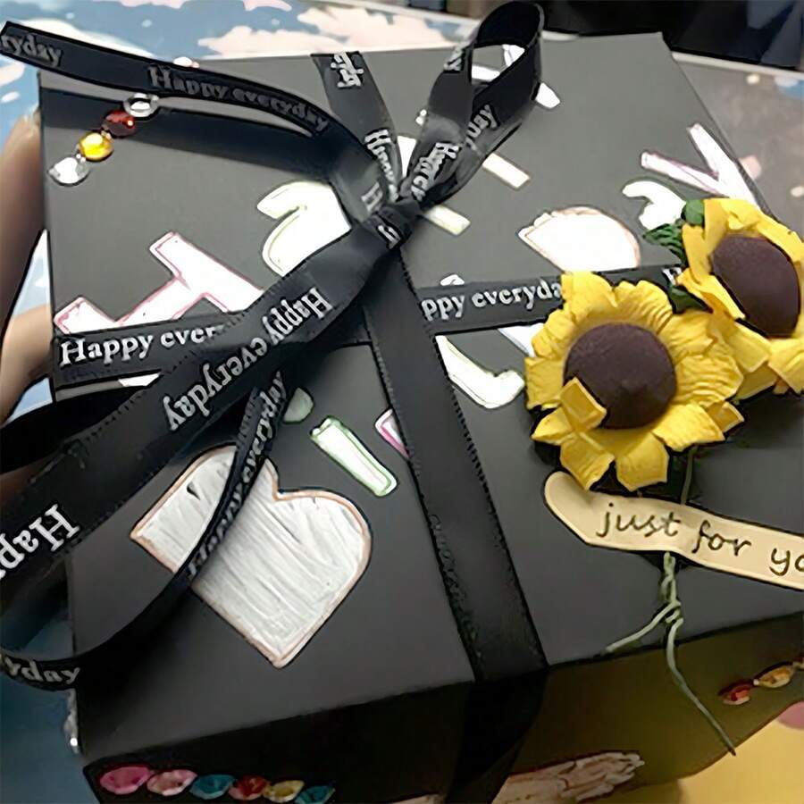 DIY Tetrahedron Surprise Exploding Gift Box, Handmade Photo Album ...