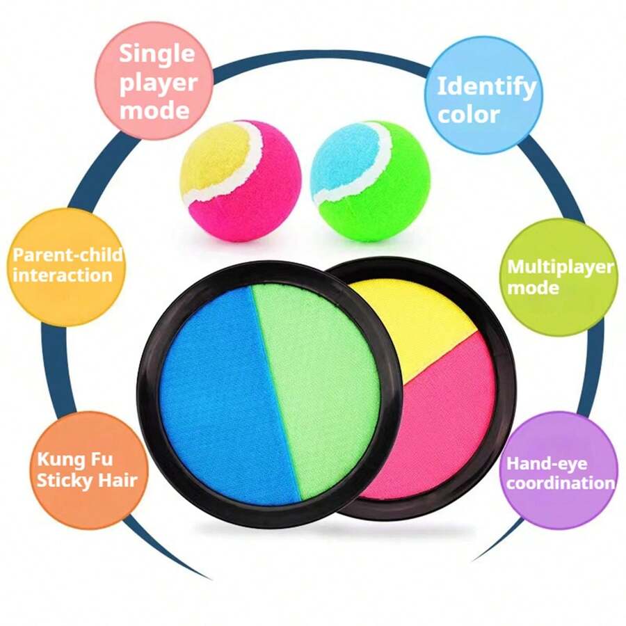 1pc Children Suction Cup Ball Toys Outdoor Games, Toss And Catch Ball ...