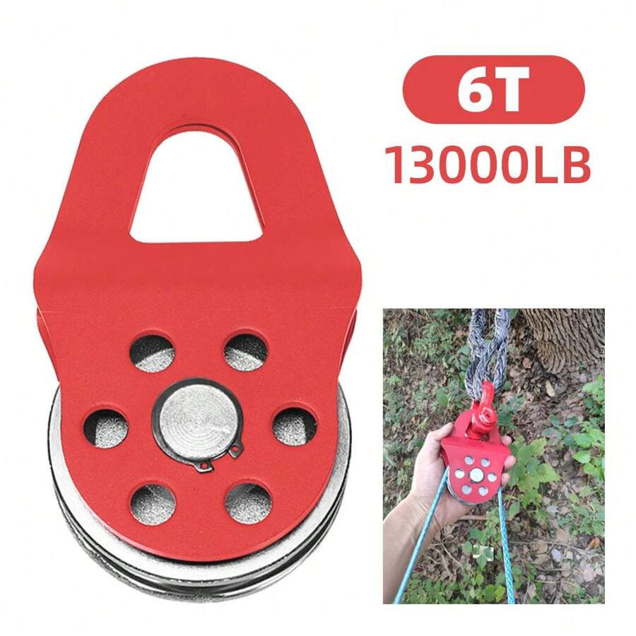 6T Snatch Block Towing Pulley For Heavy Duty Winch Breaking Force ...