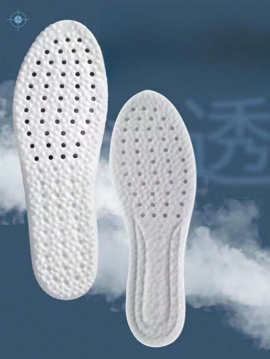 1 Pair Unisex Soft Shock-Absorbing Cushioned Breathable Odor-Resistant ...