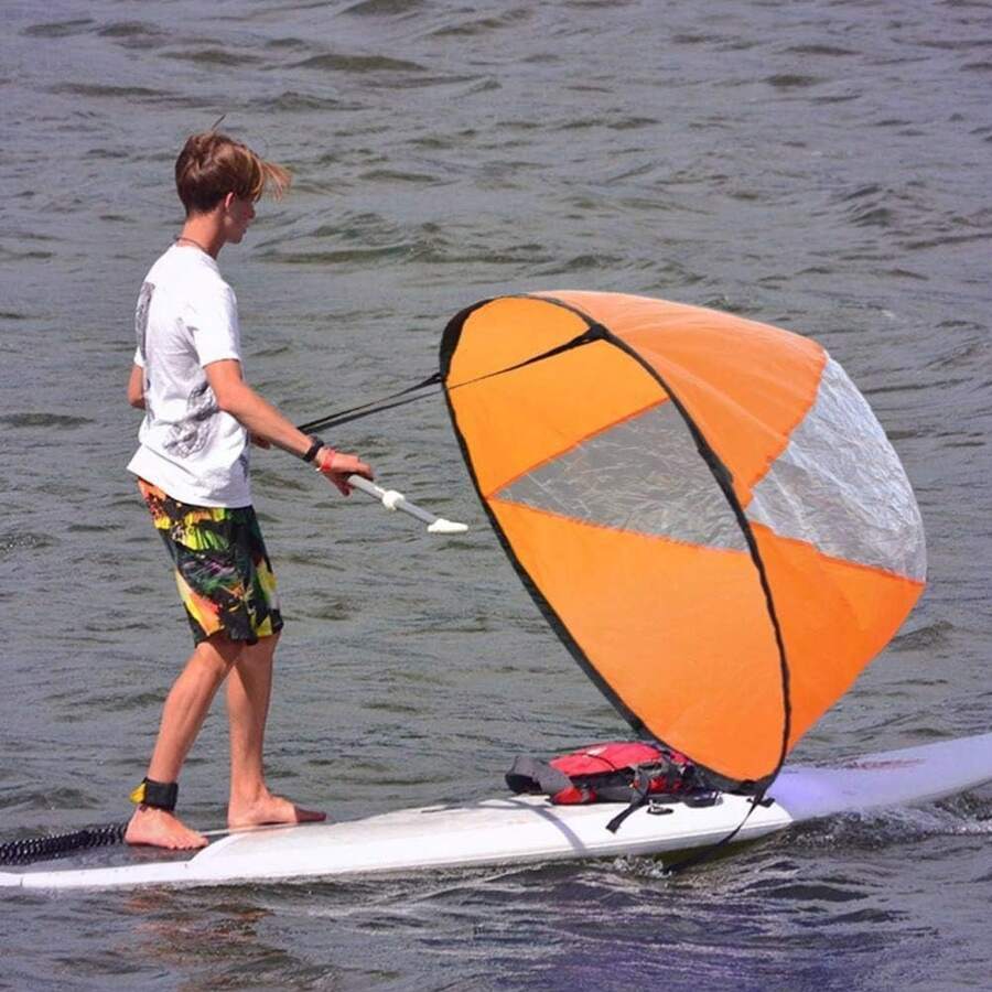 Kayak Sails Kayak Wind Sail Foldable Downwind Kayak Sail Kit Upwind ...