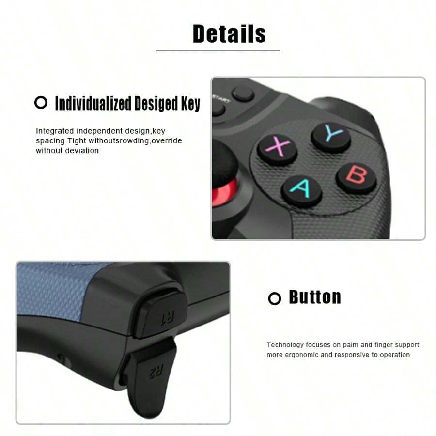 2.4G Wireless Gamepad Gaming Controller Bluetooth Joystick For Android ...
