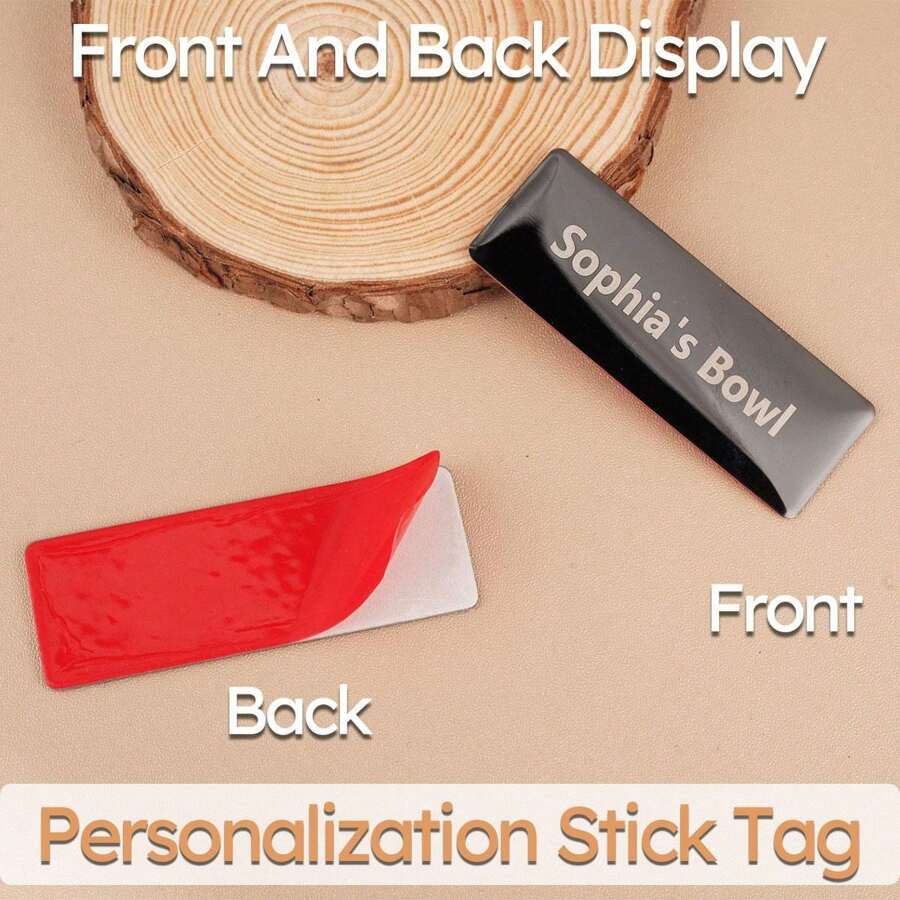 Custom Metallic Self-Adhesive Nameplates, For Office School Daily Use ...