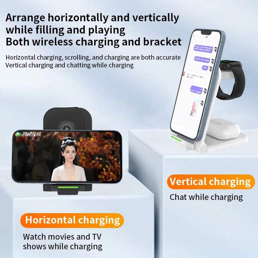 3-In-1 Clock Wireless Charge Touch Night Light Alarm Clock Thermometer ... 3-In-1 Clock Wireless Charge Touch Night Light Alarm Clock Thermometer ...