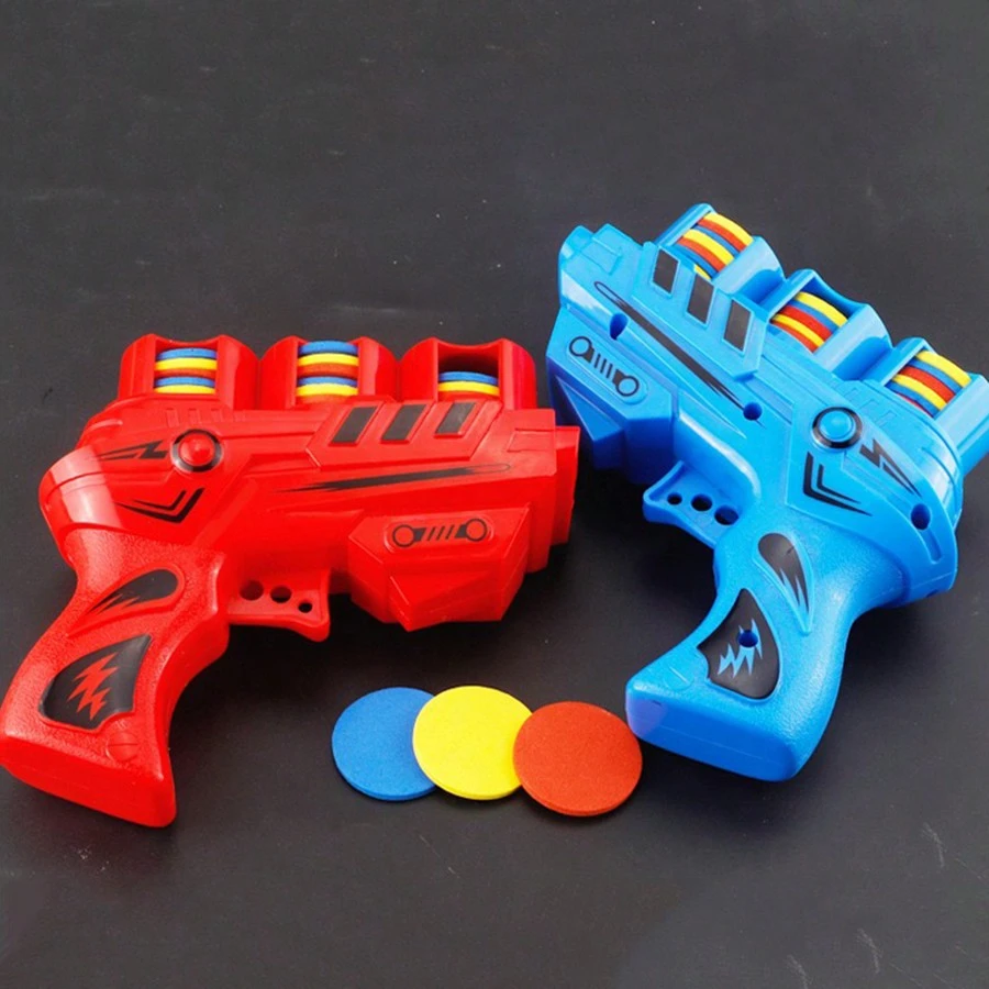 Soft Bullet Firing Disk Gun, 2 Players Interactive Continuous Shooting ...