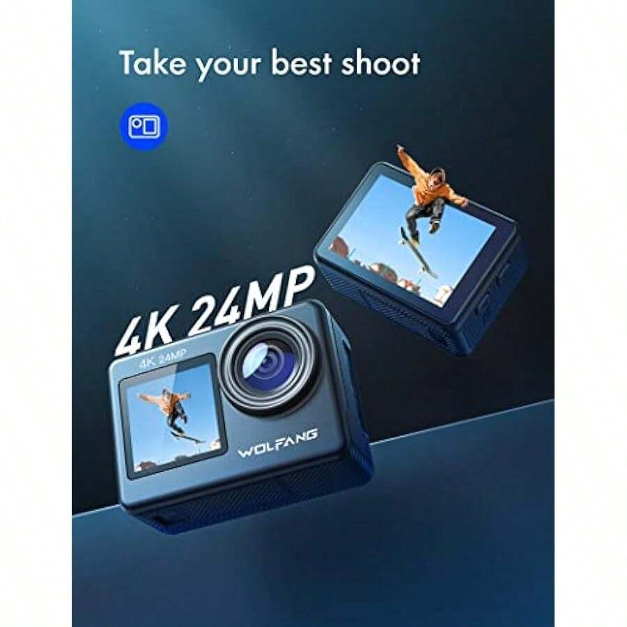 4K 24MP WiFi Action Camera GA200 40M Waterproof Underwater Snorkeling ...