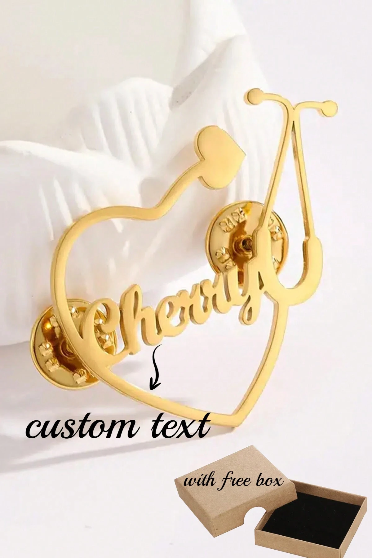 Broche à épingle médical personnalisé en acier inoxydable avec ...