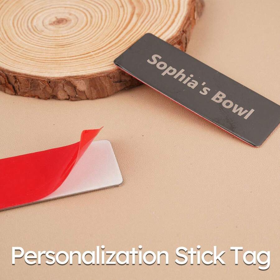 Custom Metallic Self-Adhesive Nameplates, For Office School Daily Use ...