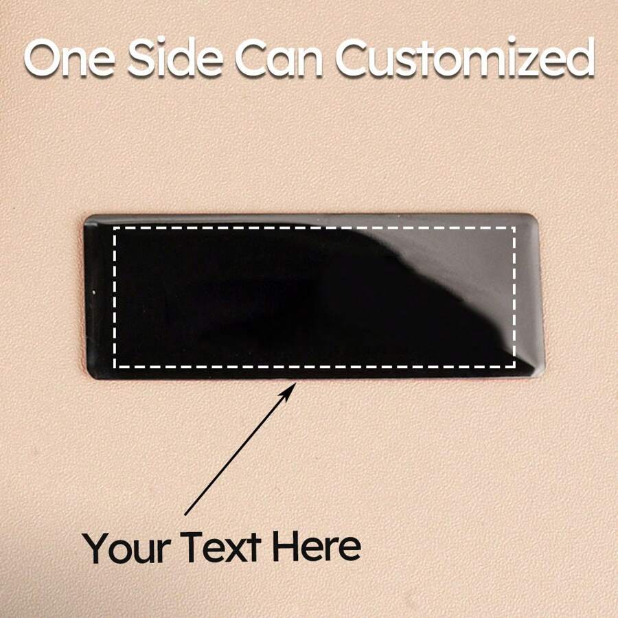 Custom Metallic Self-Adhesive Nameplates, For Office School Daily Use ...