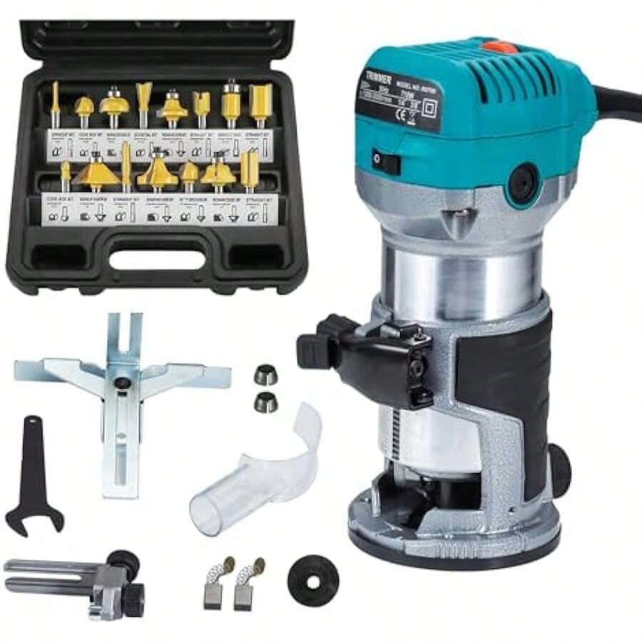 Palm Router Trimmer Woodworking Hand Router With Trimmer Base Handheld ...