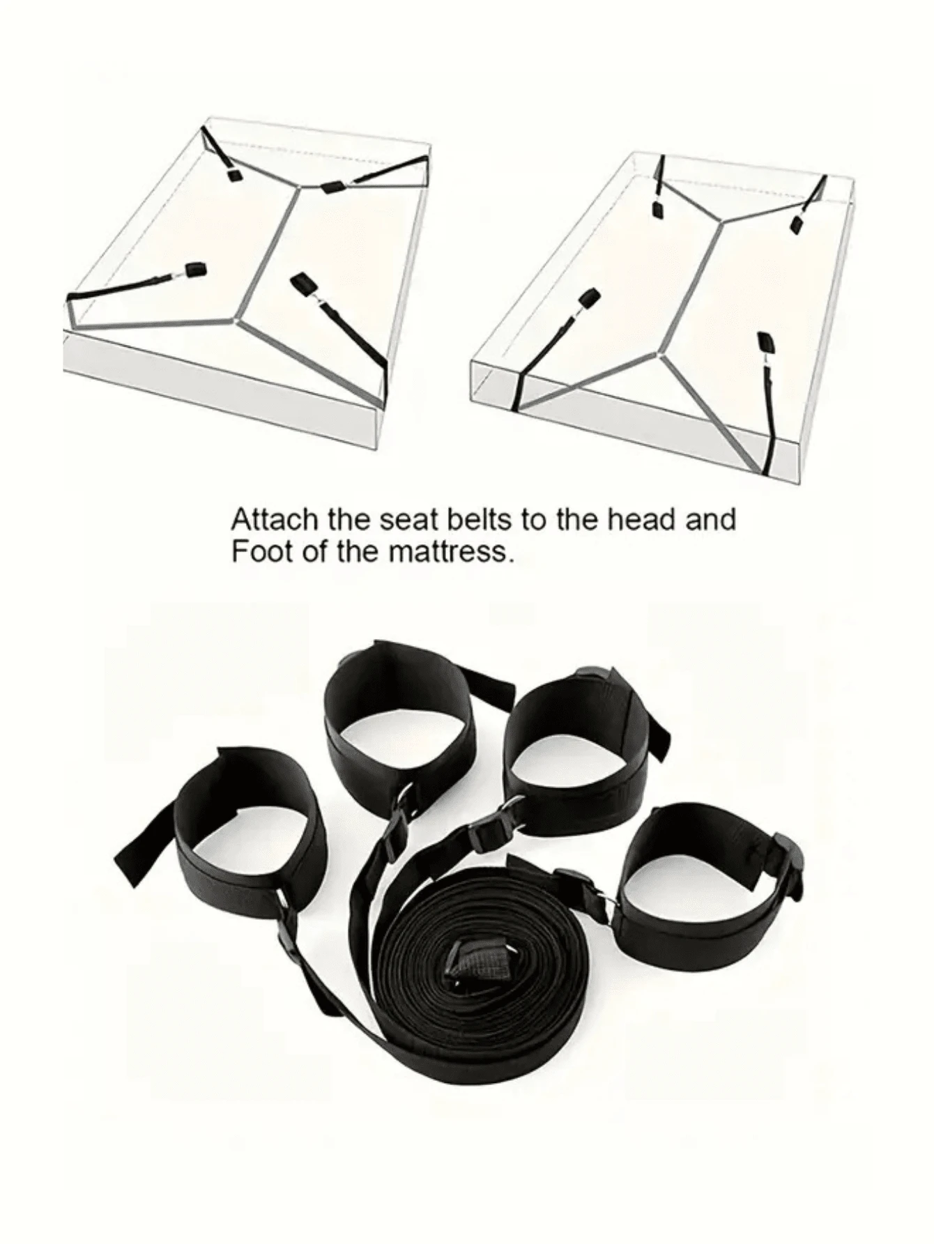 Sm Product Bdsm Restraints Underbed Handcuffs Restraint Set Valentine