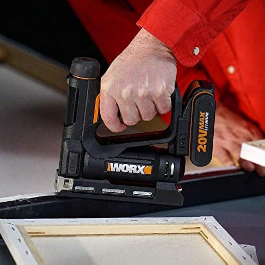 18V 20V MAX Crown Stapler WORX WX843.9 Tool Only Battery Charger Sold ...