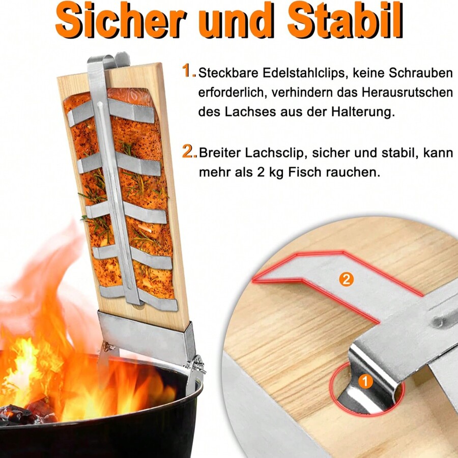 Froadp Flamed Salmon Board Flamed Salmon Boards With Stainless Steel ...