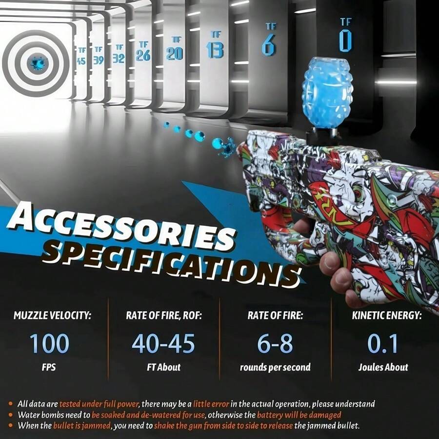 [USB Rechargeable Automatic Water Balloon Gun] Electric Ball Gun, High ...