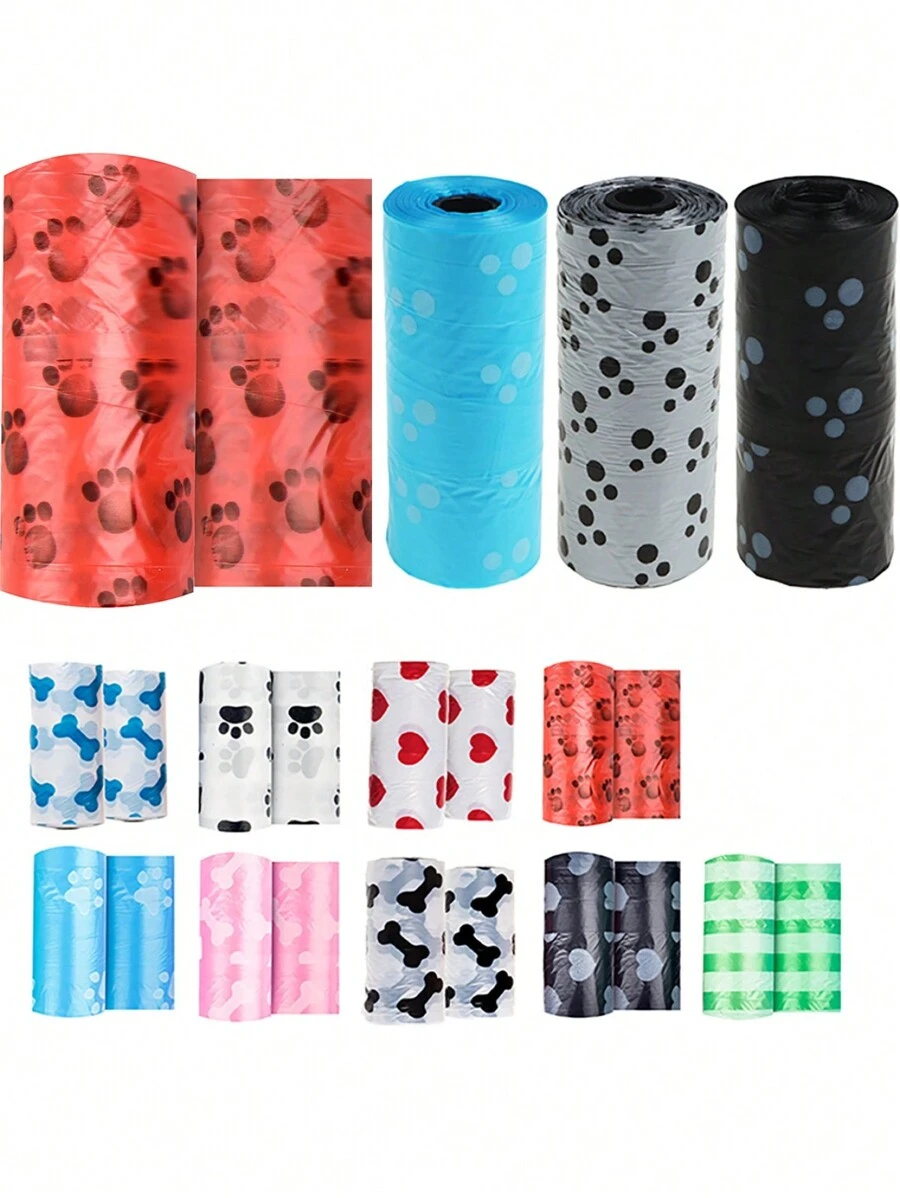 120 Hygienic Bags For Pet Poop Feces Collection For Dogs Cats Colors ...