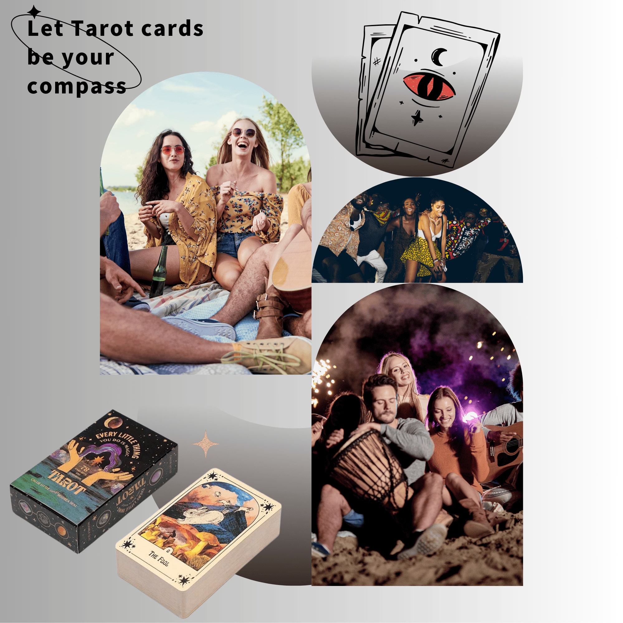 Mysterious Tarot Deck,Tarot Cards Game For Beginners And Experts ,Every ...