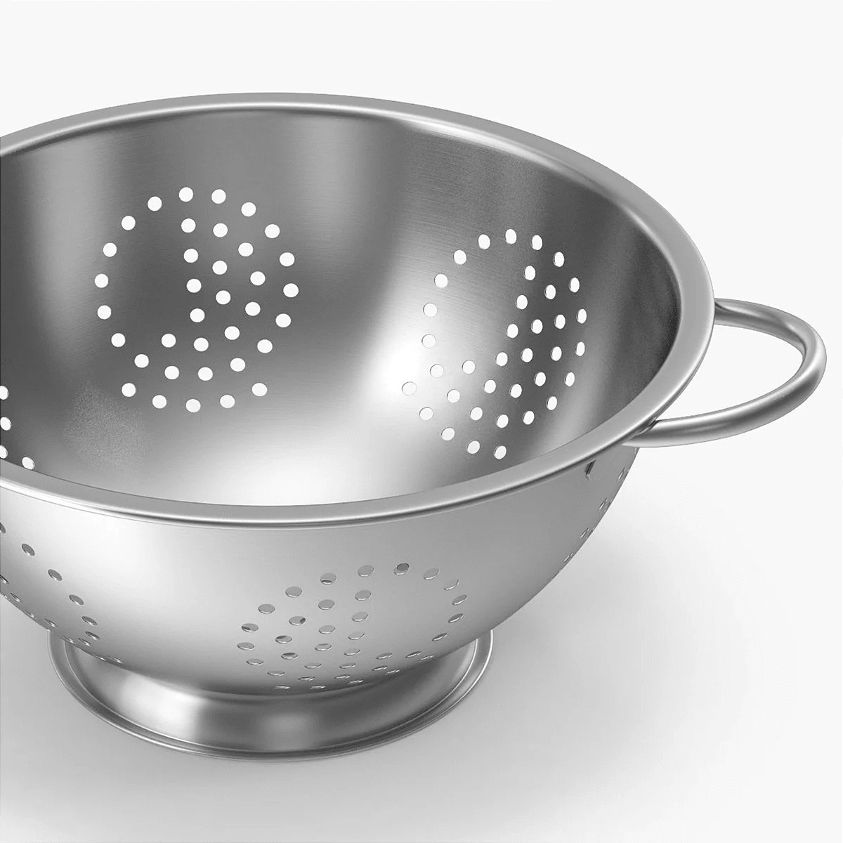 Stainless Steel Pasta And Food Drainer With Base And Handle 23.5 Cm for ...