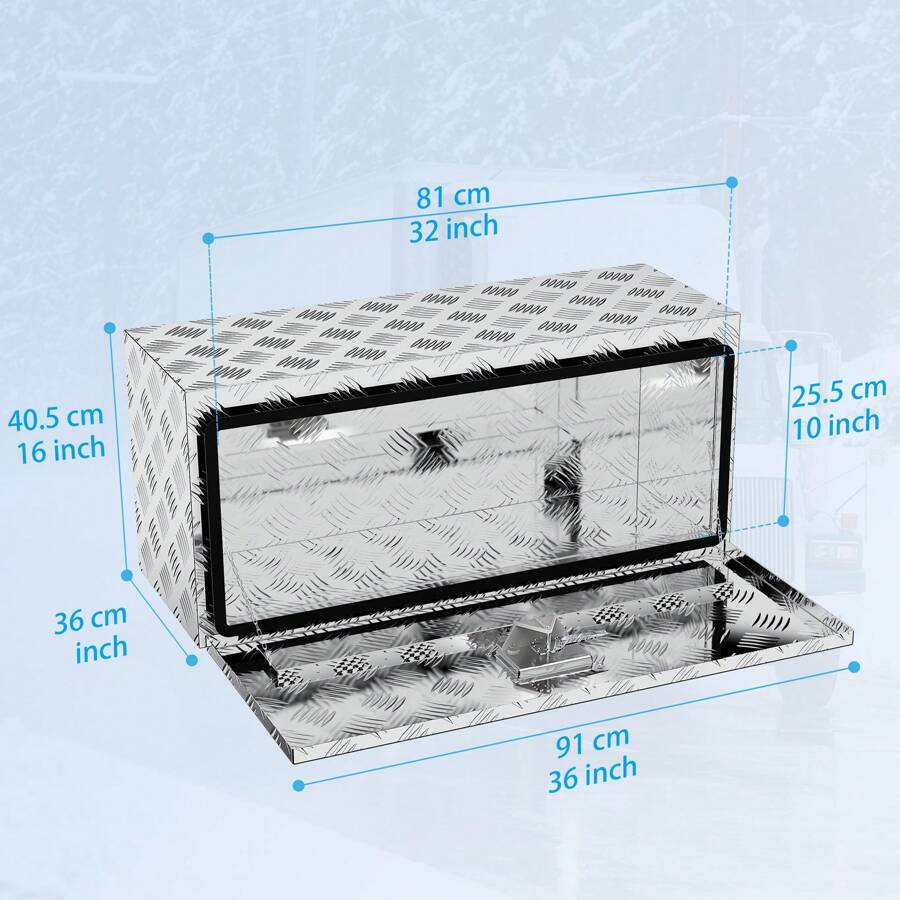 Froadp Alubox Truck Box Truck Storage Box With Lock And Keys Storage ...