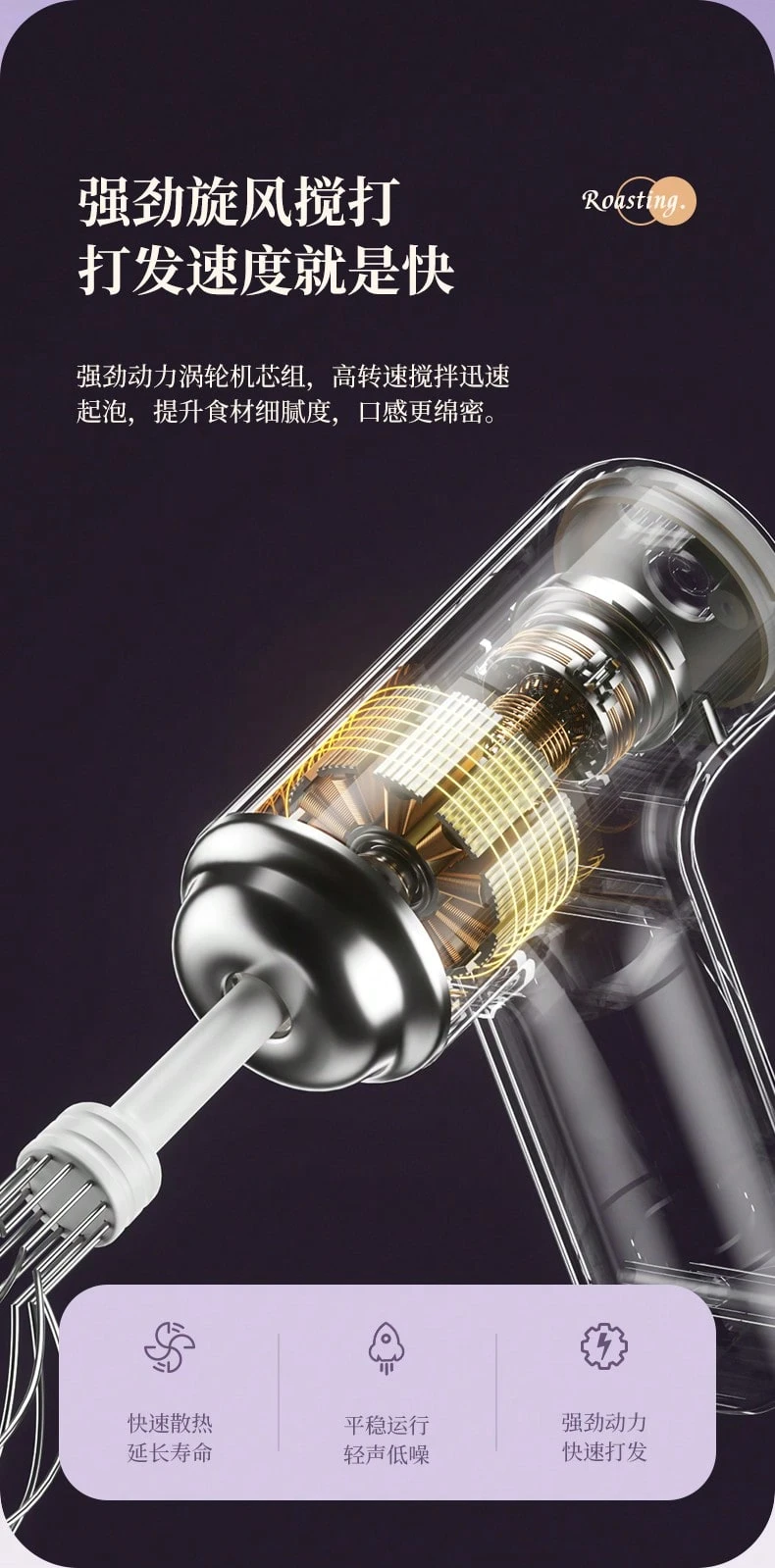 Wireless Electric Egg Beater Charging Home Blender Handheld Automatic ...