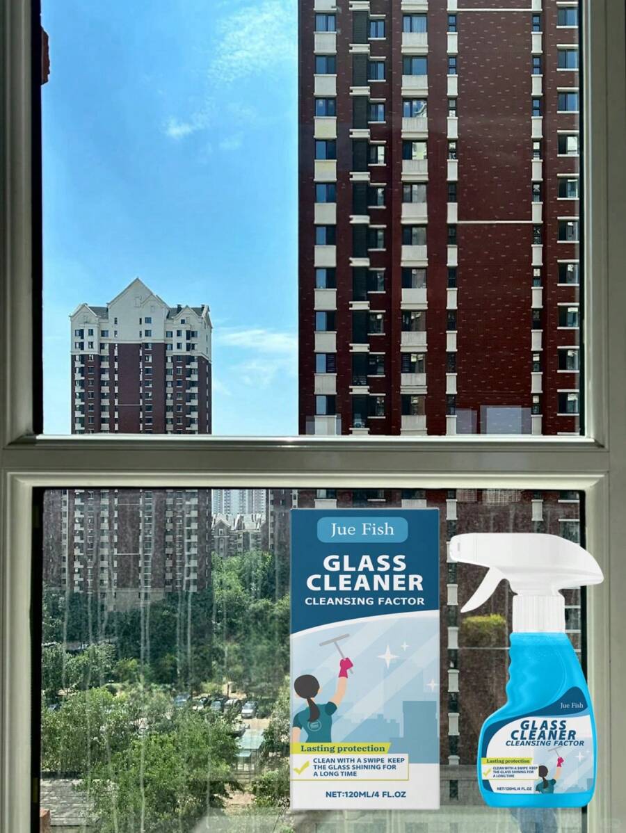 Glass Cleaning Agent - Home Window Glass Cleaner, Removes Oil, Stains ...