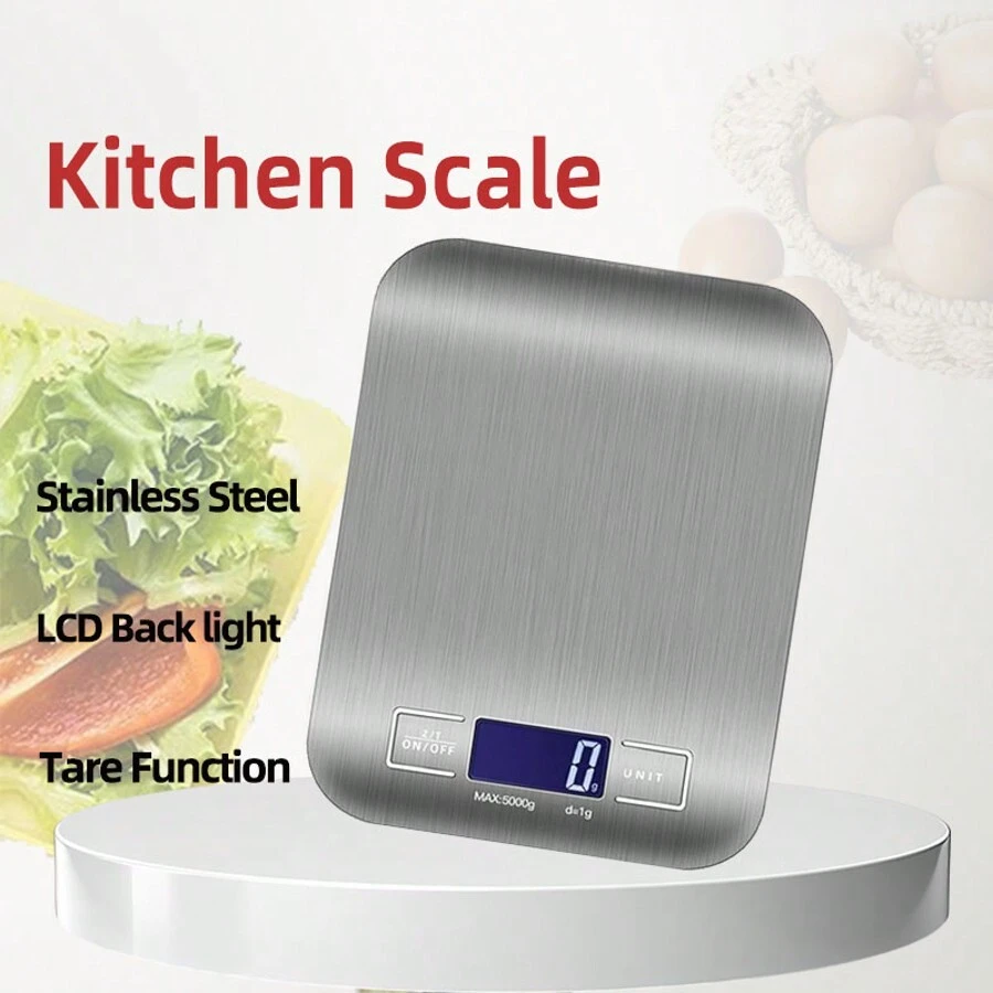 Stainless Steel Digital Post Scale Kitchen Weighing Food Electronic ...