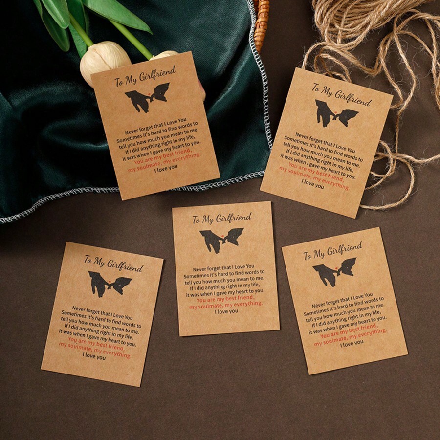 Atmosphere Kraft Paper Blessing English Cardboard Display Display ...