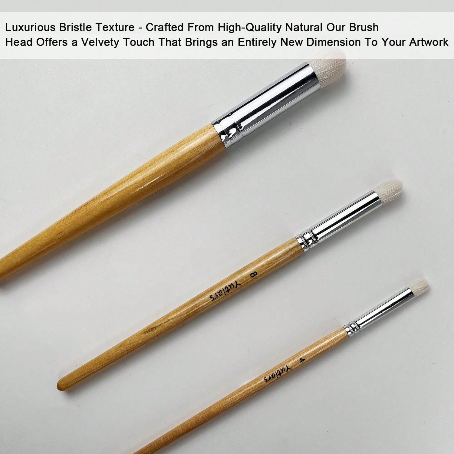 Miniature Paint Brushes Set - Premium Goat Hair Dry Brushes For Model ...