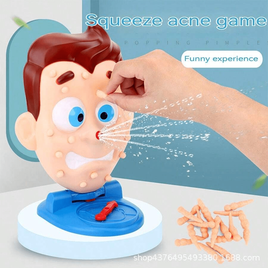 Squeeze Pimple Toy - Parent-Child Interactive Toy - Water Squirt Prank ...