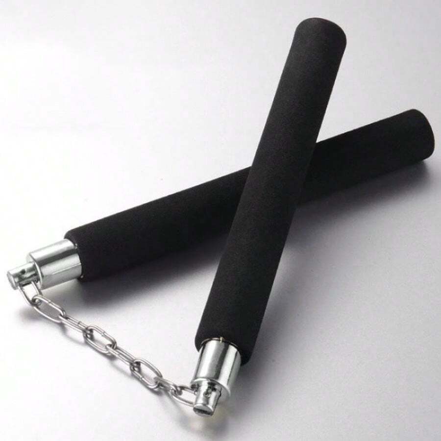 Nouveaux Nunchaku doubles en caoutchouc, nunchaku de sécurité en mousse pour débutants sans ...