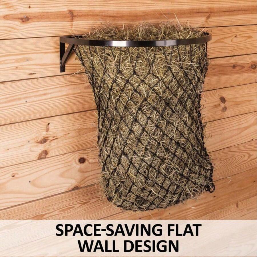 Wall Mount Hay Net Frame With Hay Net For Horses | Sturdy Metal Frame ...